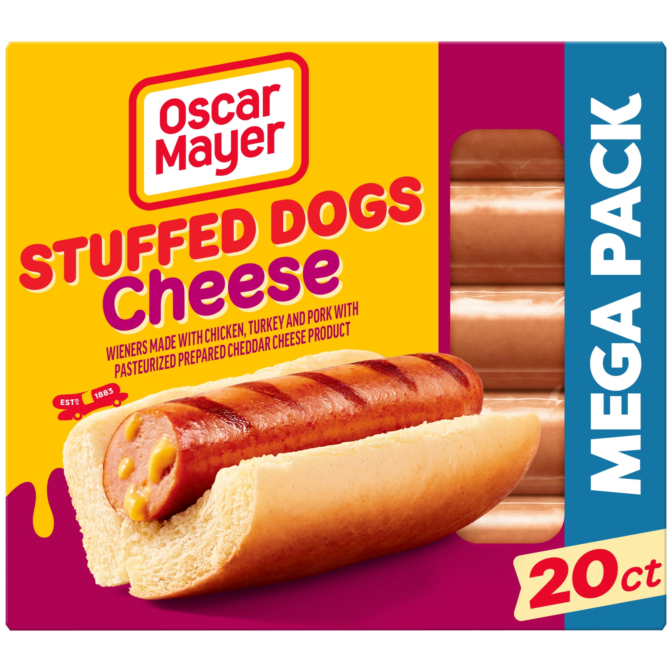 Oscar Mayer Velveeta Cheese Hot Dogs Mega Pack, 20 Count. Box - Walmart.com