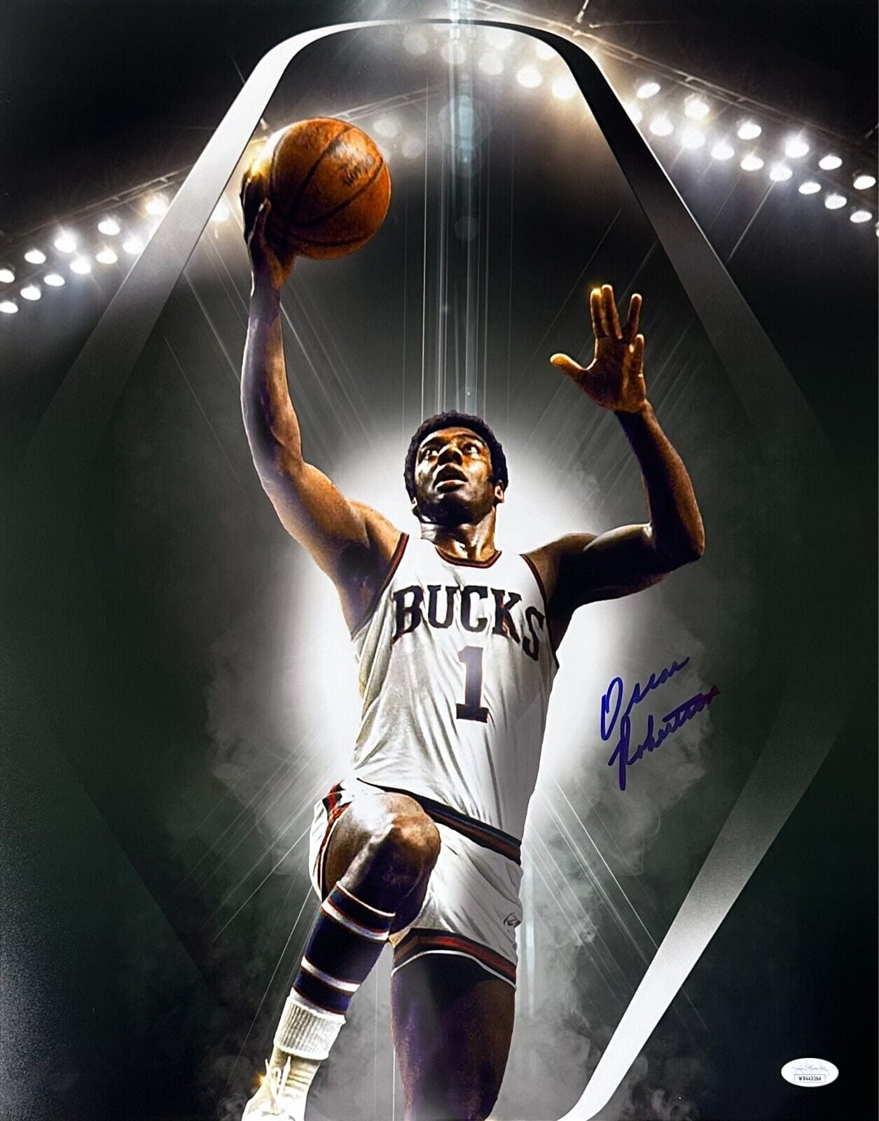 Oscar Robertson Signed Autographed Photo 16x20 JSA Authenticated 3 ...