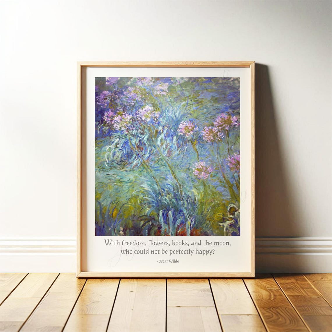 Oscar Wilde Quote: "Freedom, Flowers, Books And The Moon", Classroom ...