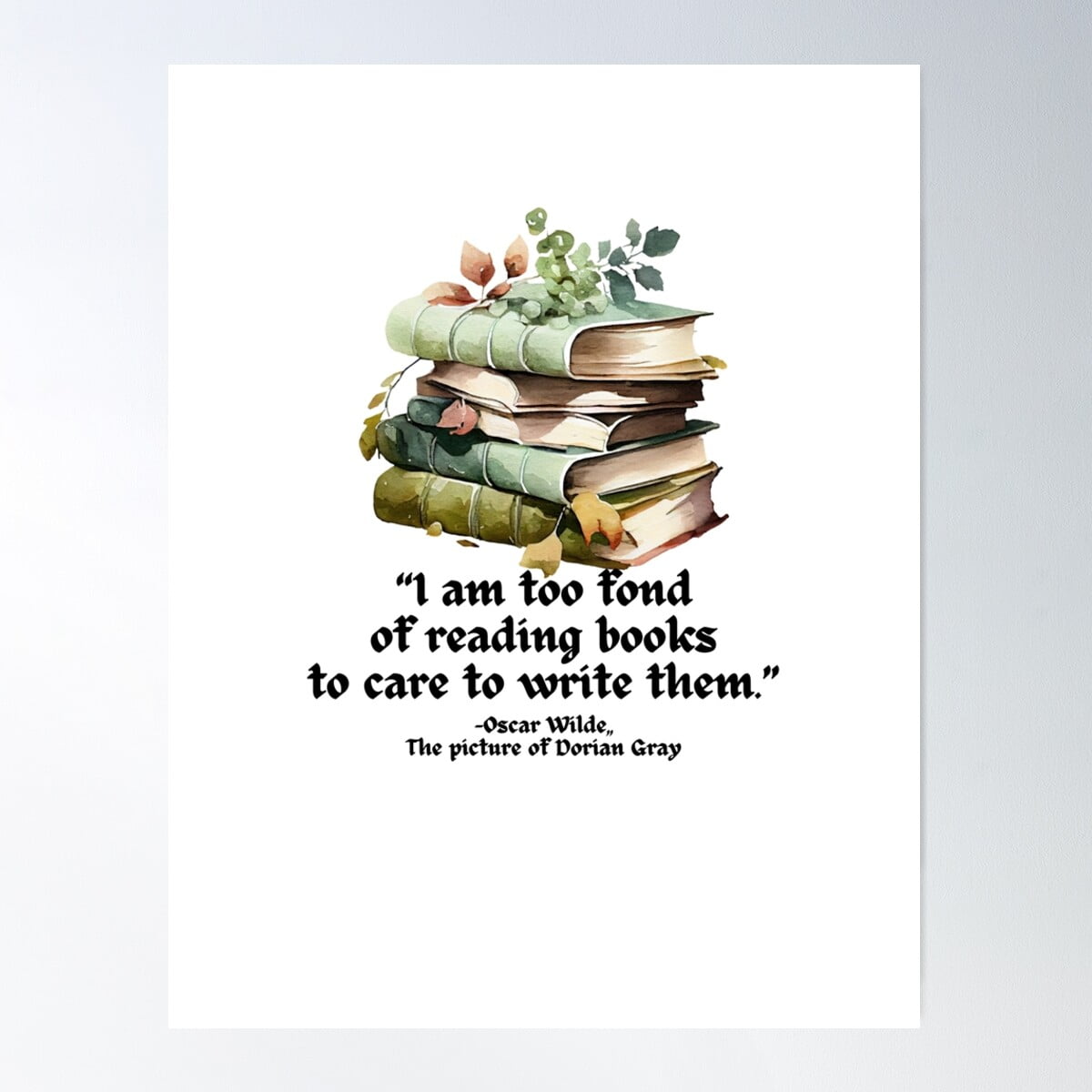 Oscar Wilde Quote Poster Wall Art, Modern Wall Decor For Living Room ...