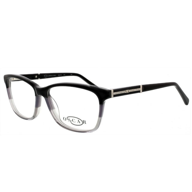 Oscar Women's Rectangular Eyeglasses, OSL474, Black, 53-15-140, with ...