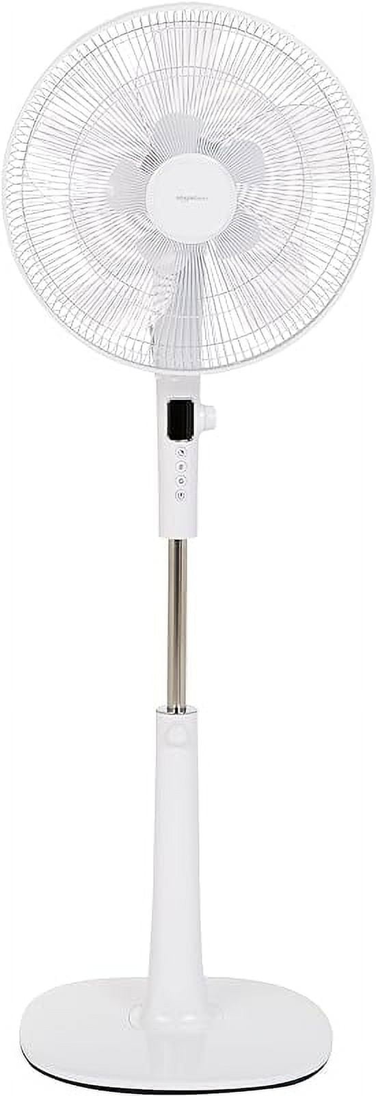 Oscillating Dual Blade Standing Pedestal Fan with Remote, Quiet DC ...