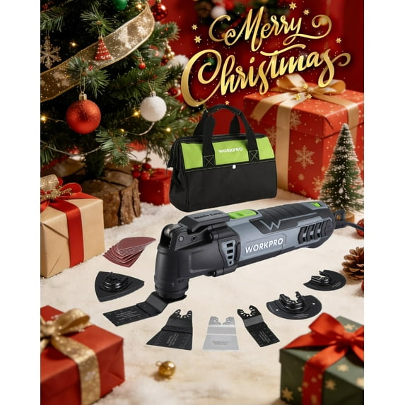 Oscillating Multi-Tool Kit for Christmas, 3.0 Amp Corded Quick-Lock ...