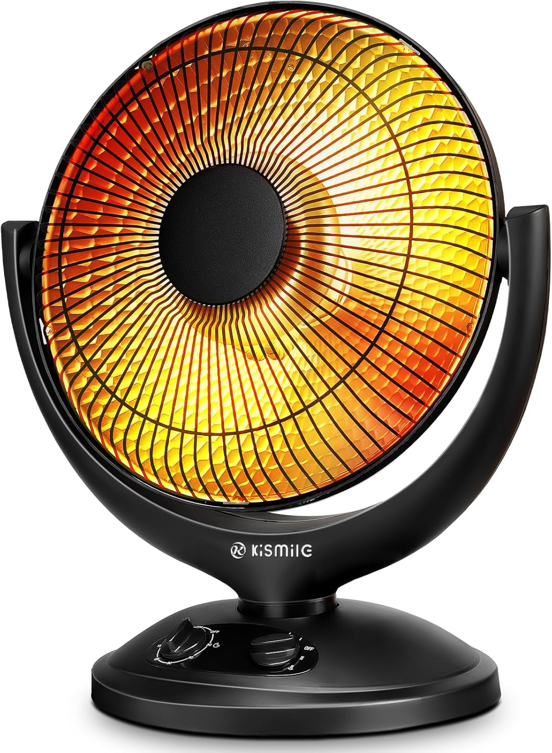 Oscillating Parabolic Space Heater with Thermostat and Timer, Radiant ...