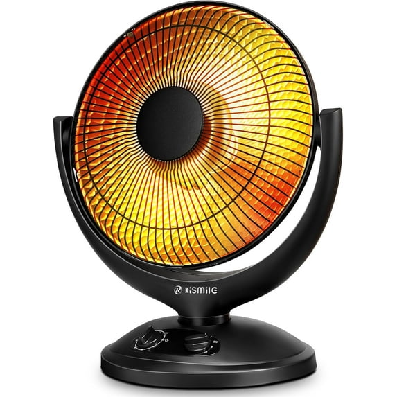 Oscillating Parabolic Space Heater with Thermostat and Timer, Radiant ...