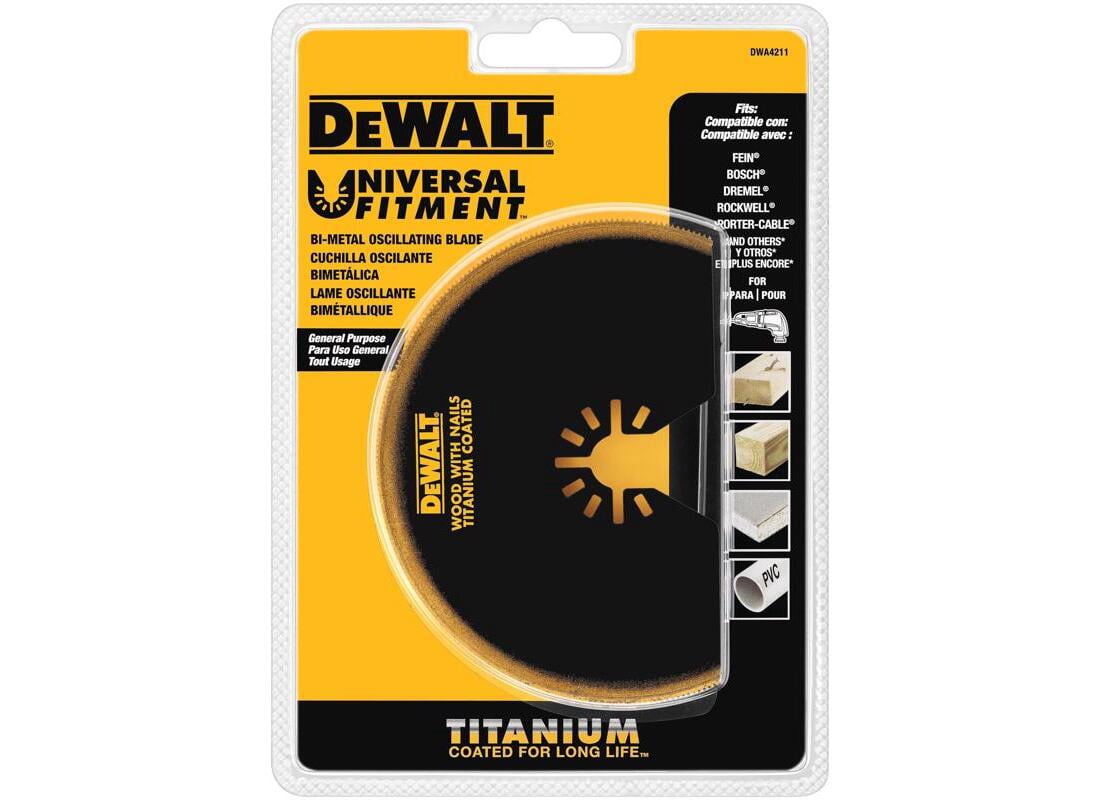 Oscillating Titanium Nitride Coated Semicircle Blade - Walmart.com