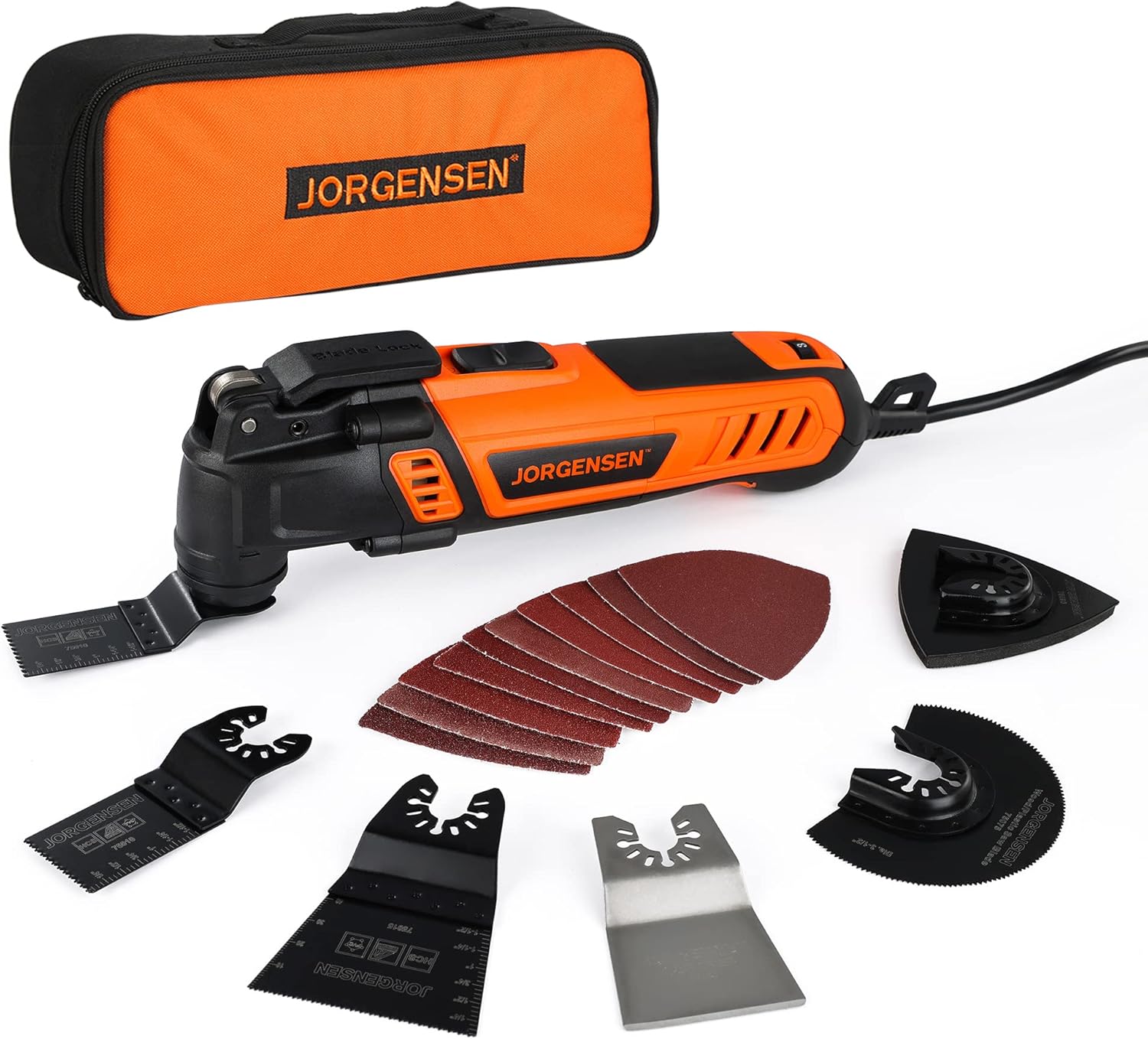 Oscillating Tool 5°Oscillation Angle, 4 Amp Oscillating Multi Tools Saw, 7 Variable Speed with ...