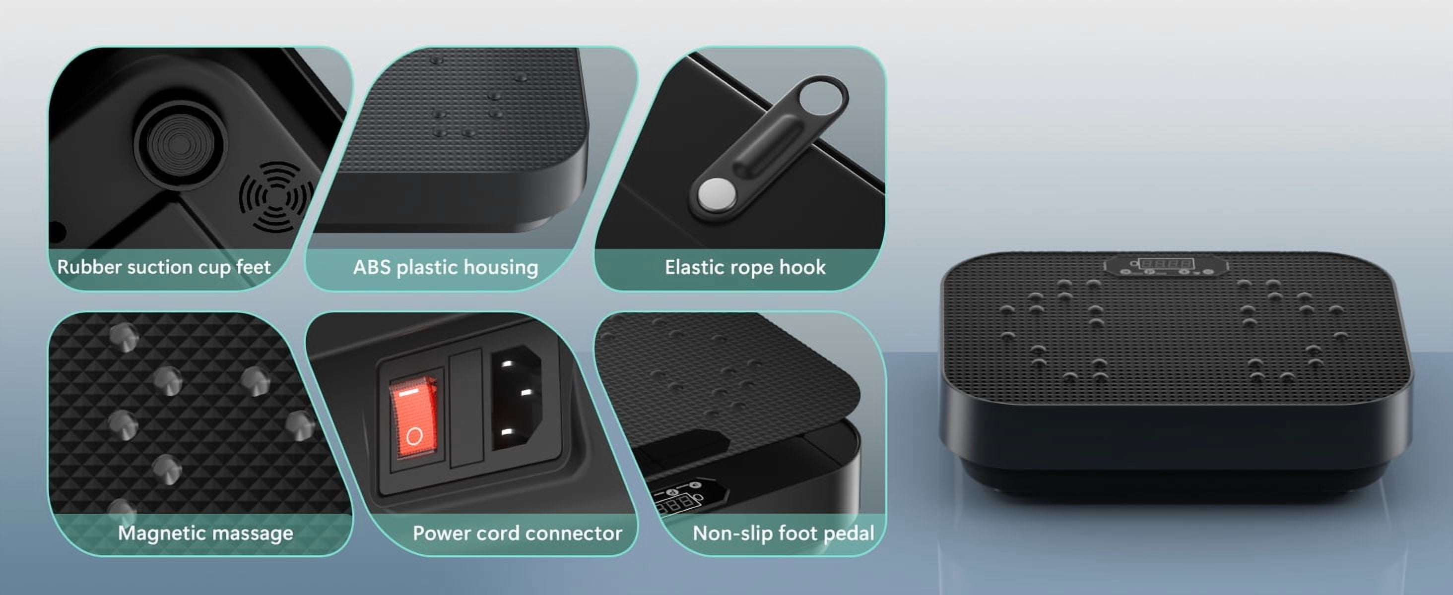 Oscillating Vibration Plate Machine with Resistance Bands & Remote ...