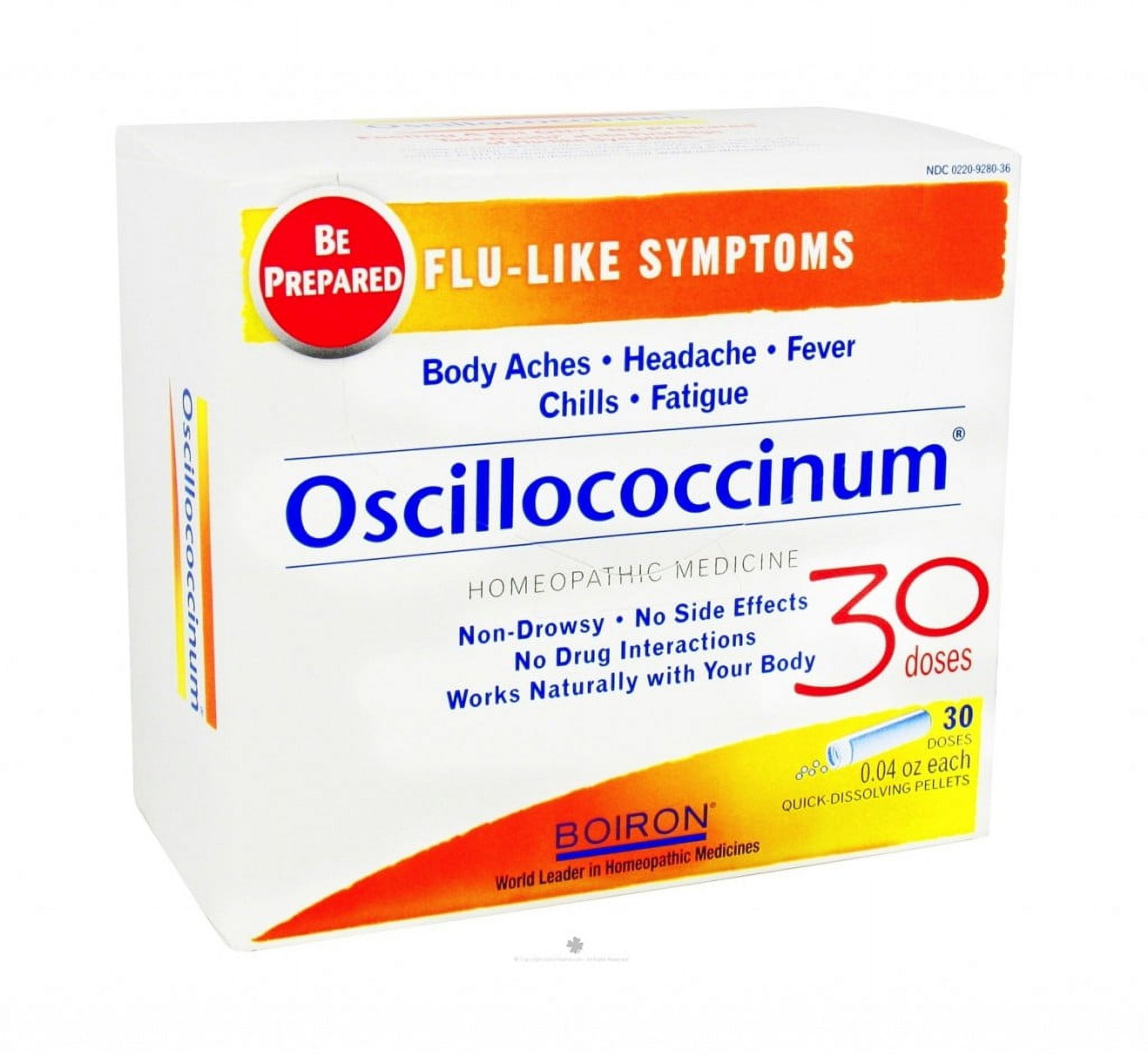 Boiron Oscillococcinum 200ck, 30 Dose Homeopathic Natural Ingredient ...