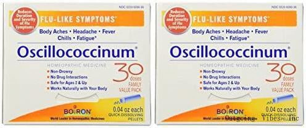 Oscillococcinum For Flu-Like Symptoms Pellets, 30 Count (2 Pack ...