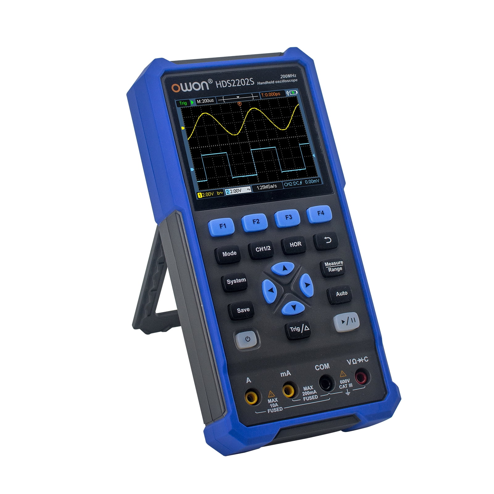 Oscilloscope,200mhz Dual Channels 1 Handheld 200mhz 20000 Tester 3.5 ...