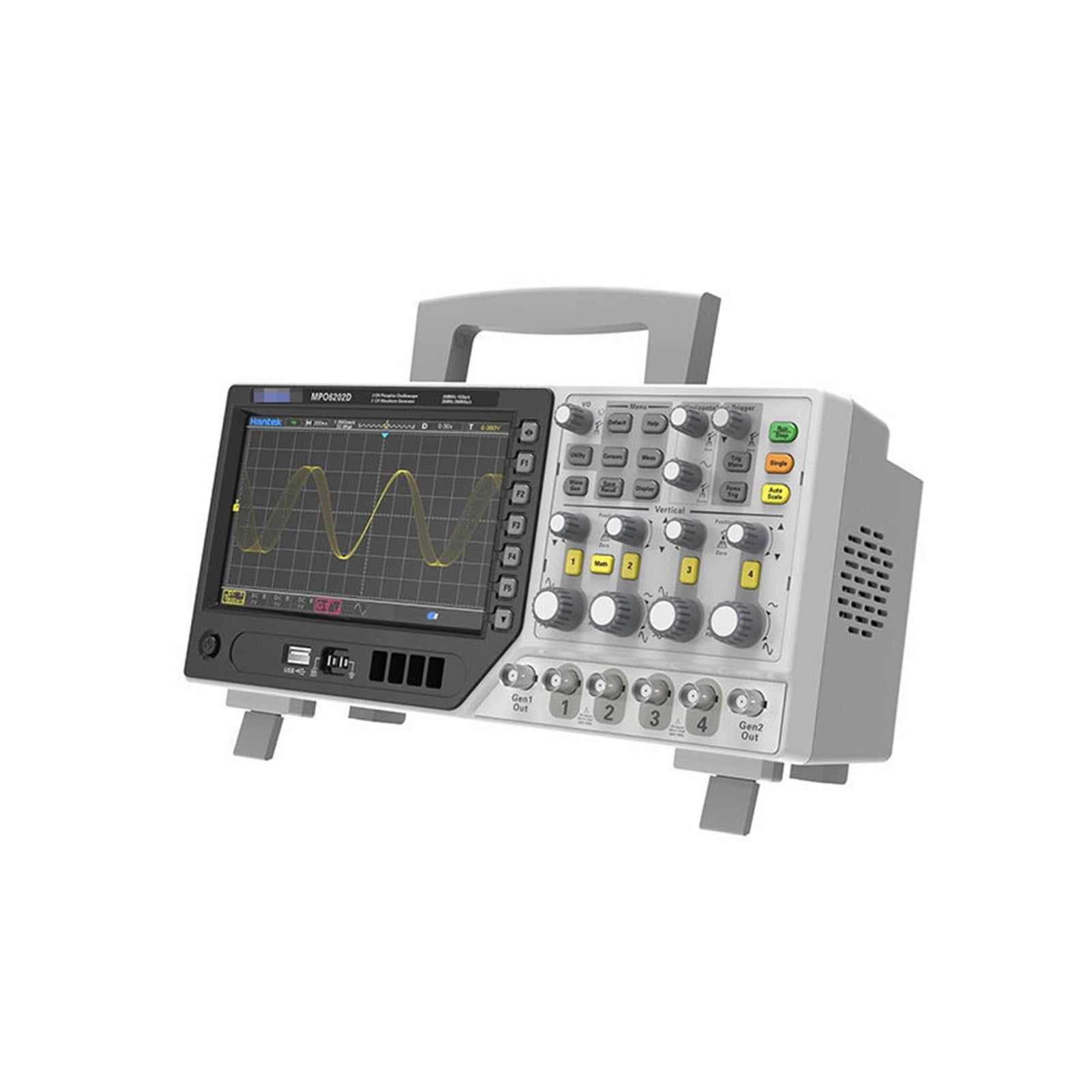 Oscilloscope Digital 2 Channels Portable Osciloscopio 100Mhz Bandwidth USB Oscilloscopes + 16 ...