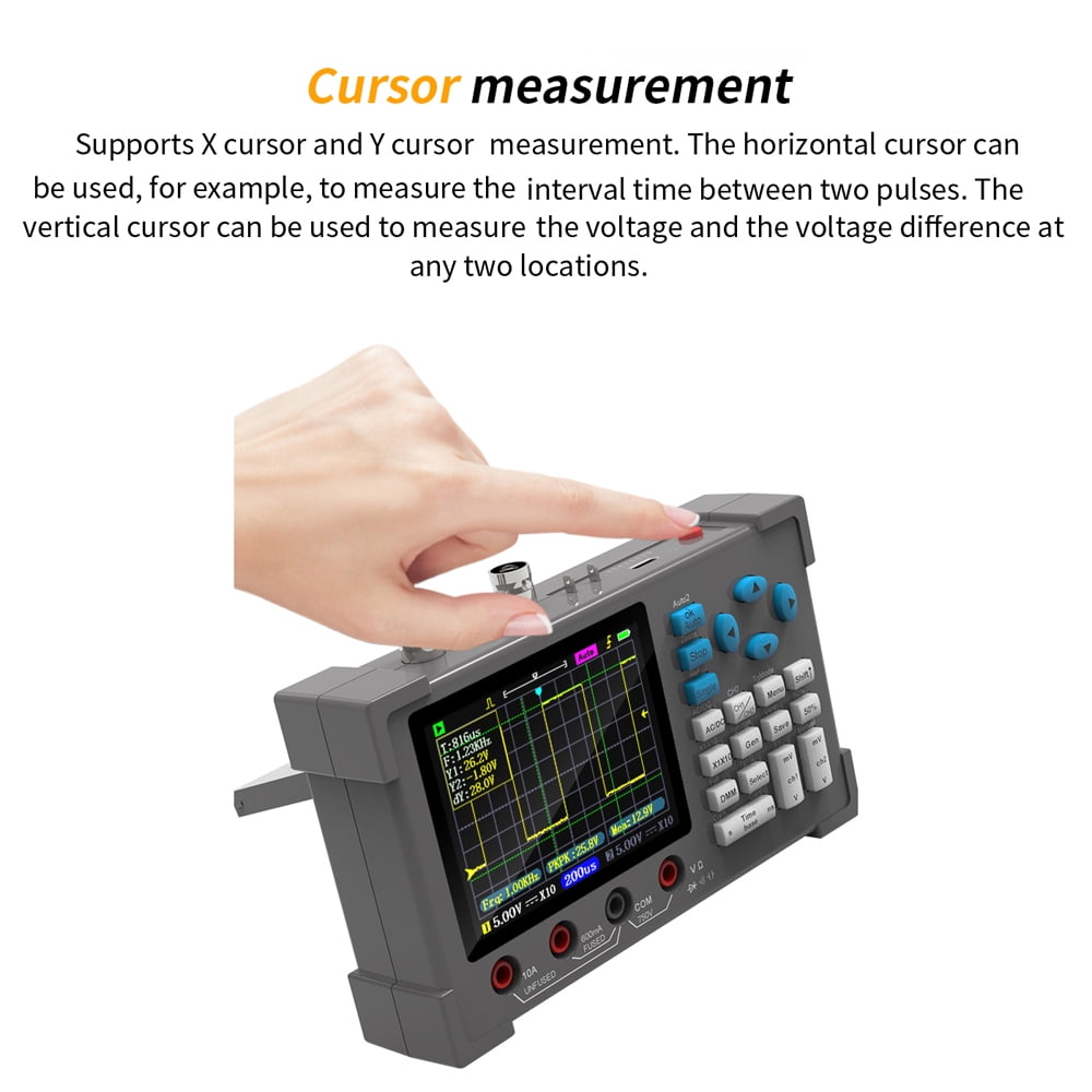 Oscilloscope,Handheld 120mhz 250msa/s Rate Dual Channel Oscillometer ...