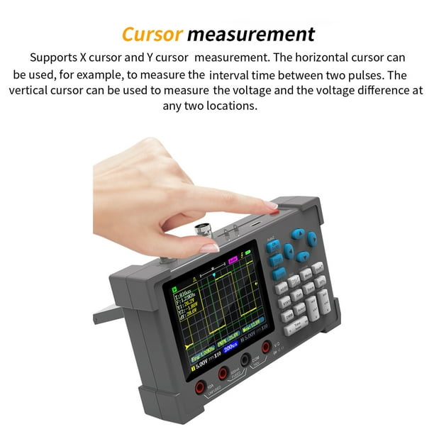 Oscilloscope,Handheld 120mhz 250msa/s Rate Dual Channel Oscillometer ...