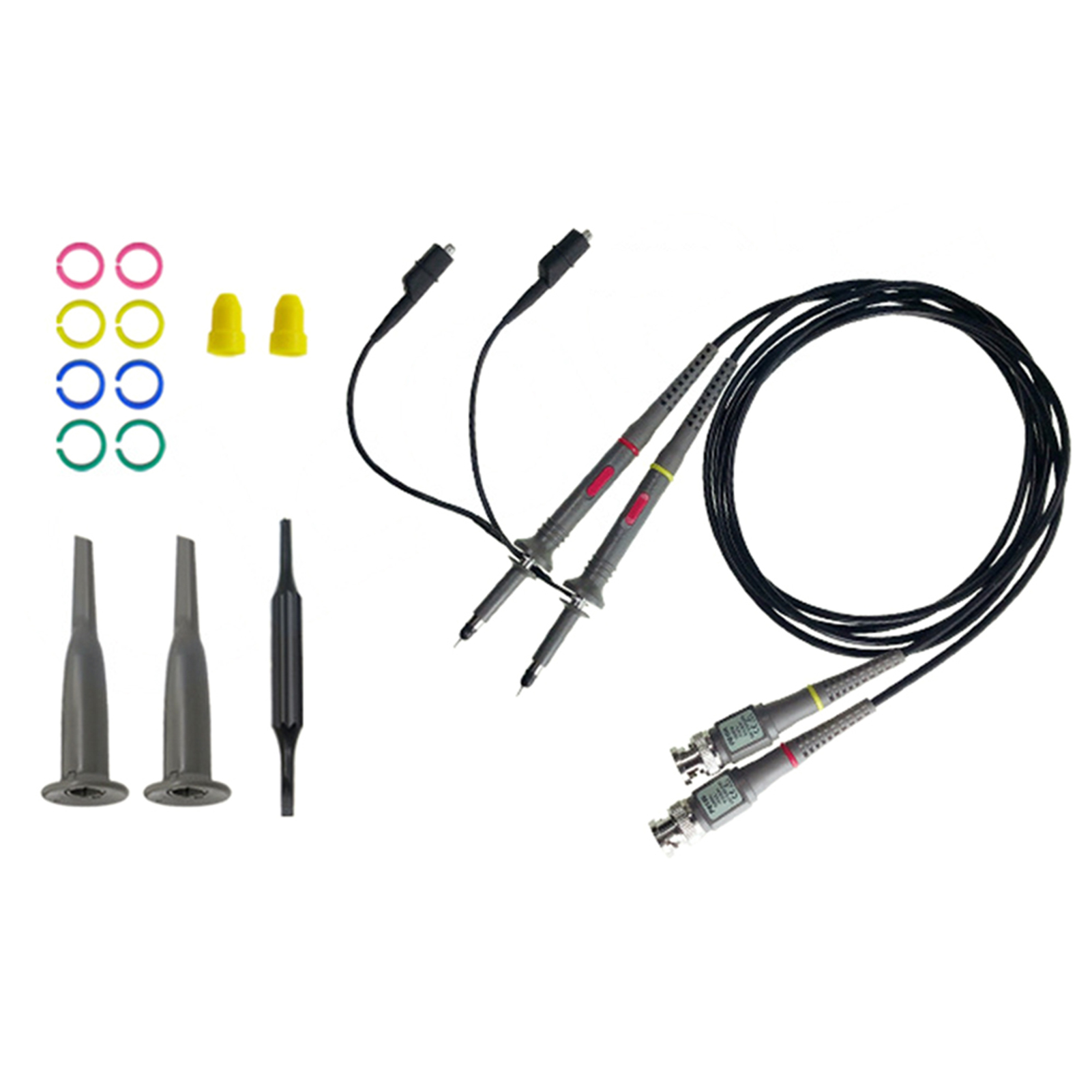 Oscilloscope Probe,Kit 100mhz Clip Probe With Kit Ombx Kit 100 Clip ...