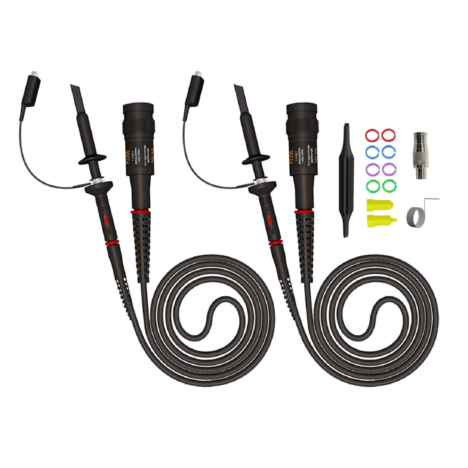 Oscilloscope Probes Kit 200MHz Adjustable Attenuation with BNC ...