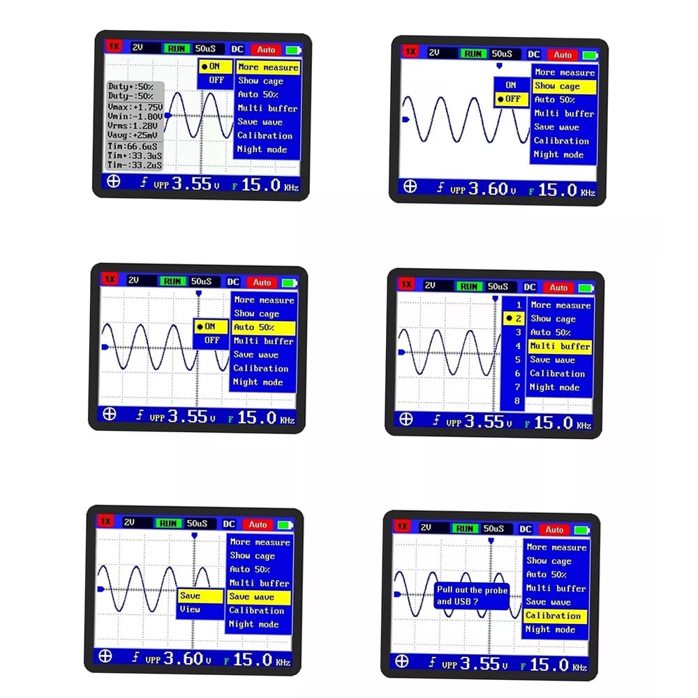 Oscilloscope,With P6100 Probe Size With 5m Palm Size With Handheld Palm ...