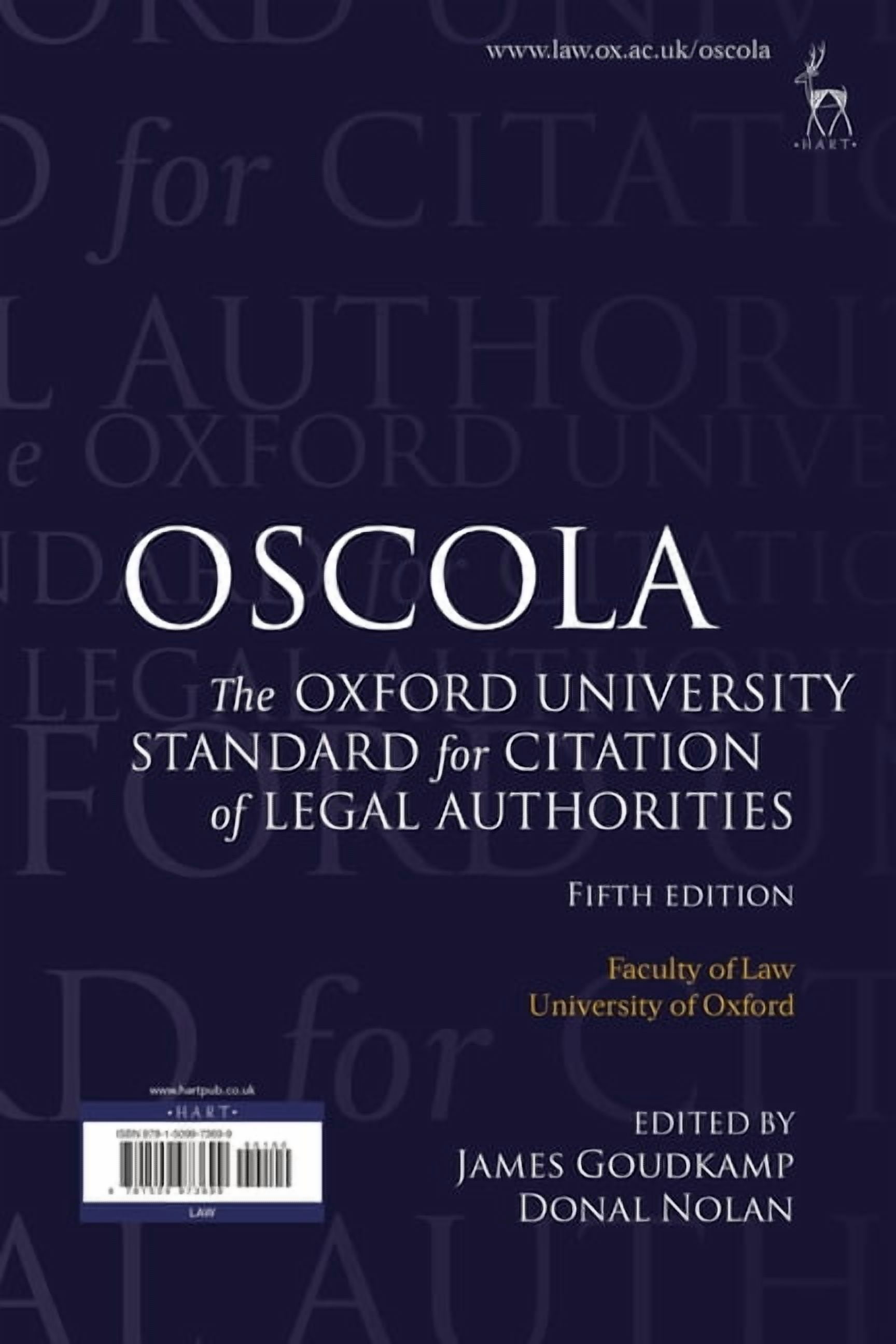 Oscola: The Oxford University Standard for Citation of Legal ...