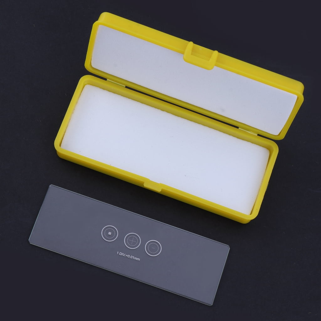 Osdhezcn 0.01mm Stage Micrometers Glass slide Reticle Measuring ...