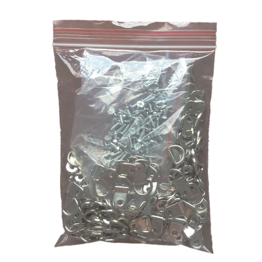 Osdhezcn 100pcs D Ring Hanging Picture Frame Strap Hanger Hooks Oil ...