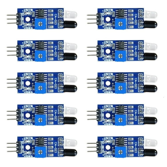 Osdhezcn 10Pcs Intelligent IR Obstacle Detection Sensors Module For ...