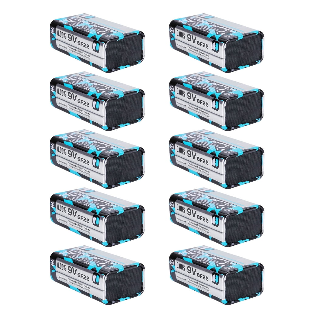 Osdhezcn 10Pieces 9V Square Battery 6F22 Batteries Reliable Voltages ...