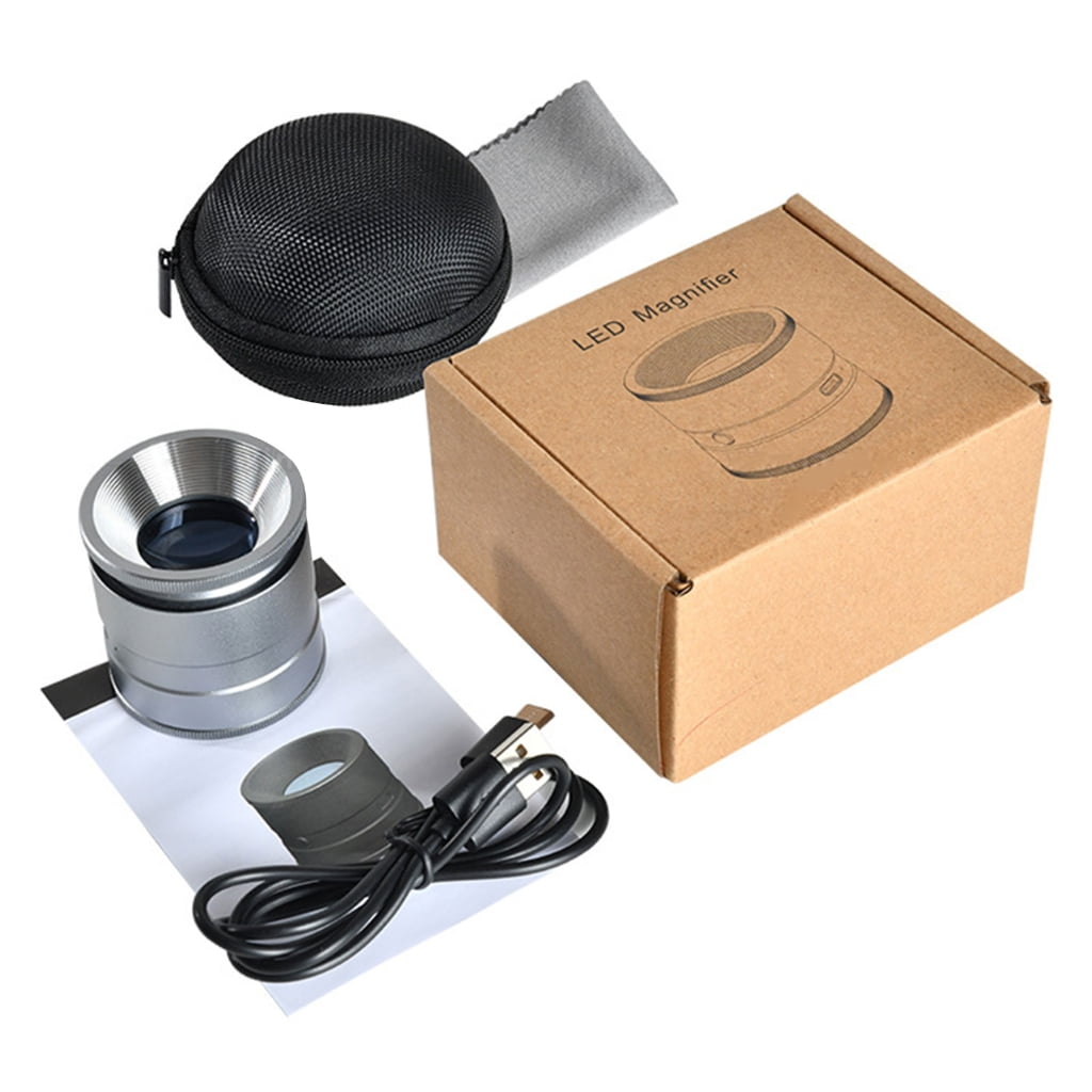Osdhezcn 10X Magnifying Lens Handheld Eye Loupe Magnifier with Scale ...