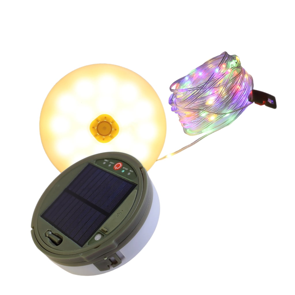 Osdhezcn 12m Solar Camping Light Ambient String Light Plastic Texture ...