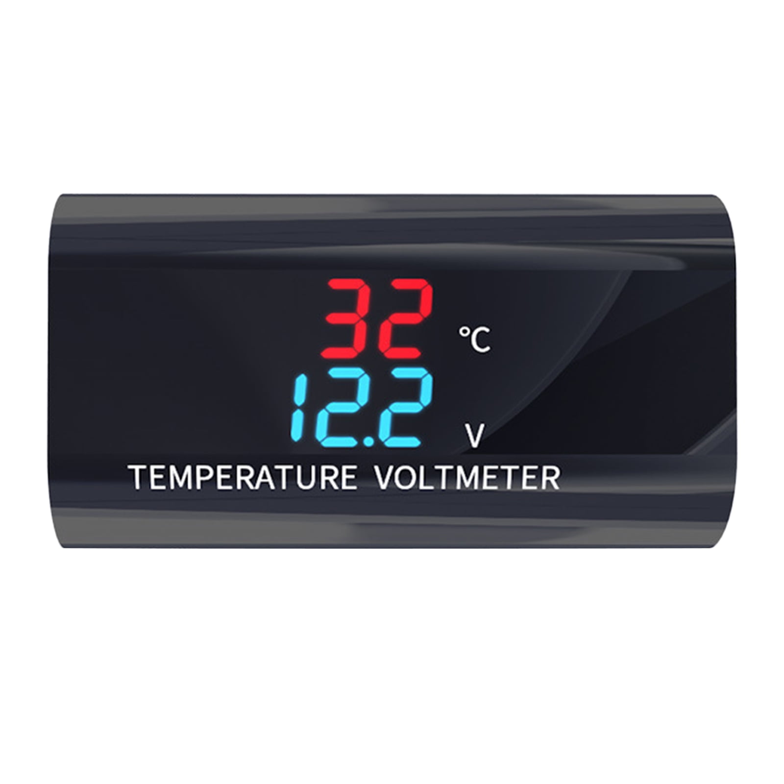 Osdhezcn 2 in 1 Voltage Gauge 0.28inch Dual Display Temperature Monitor ...