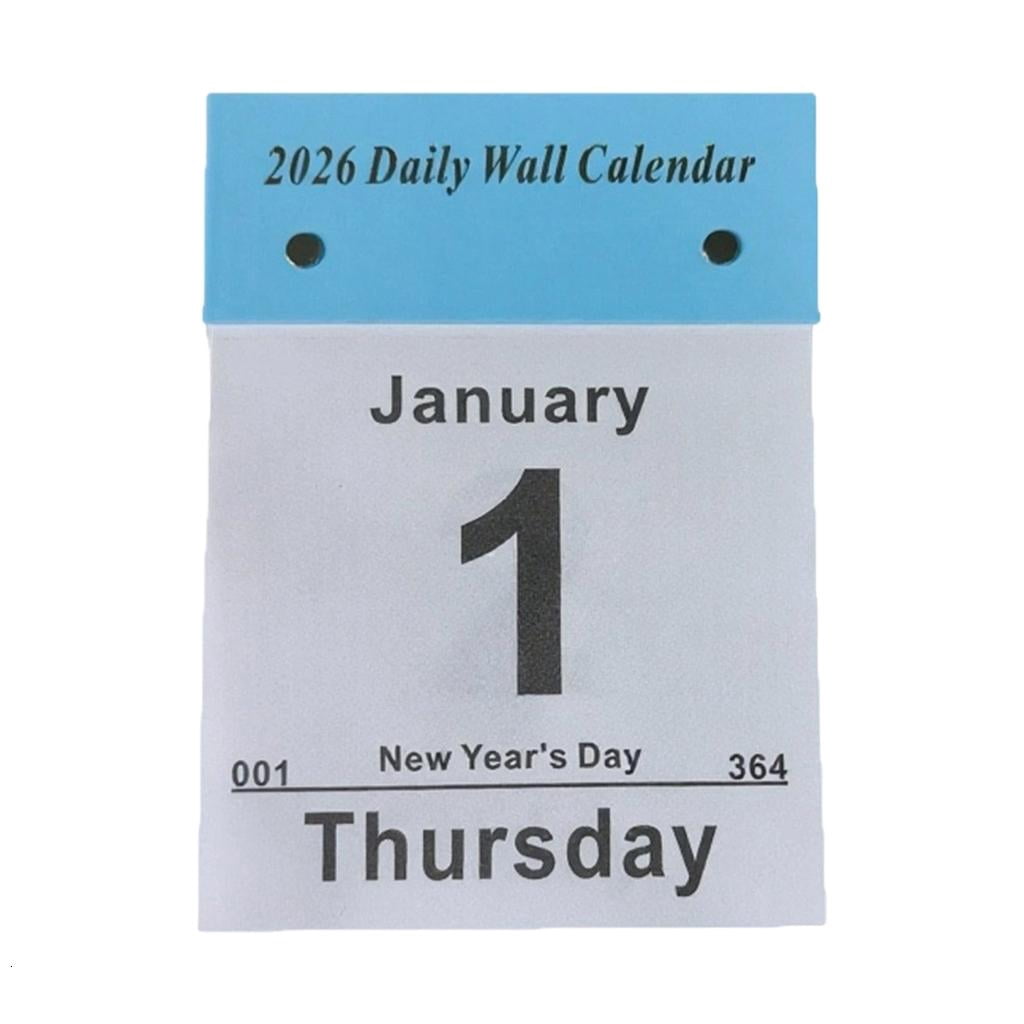 Osdhezcn 2026 Tear Away Calendar With Holiday Labels Paper For Modern ...
