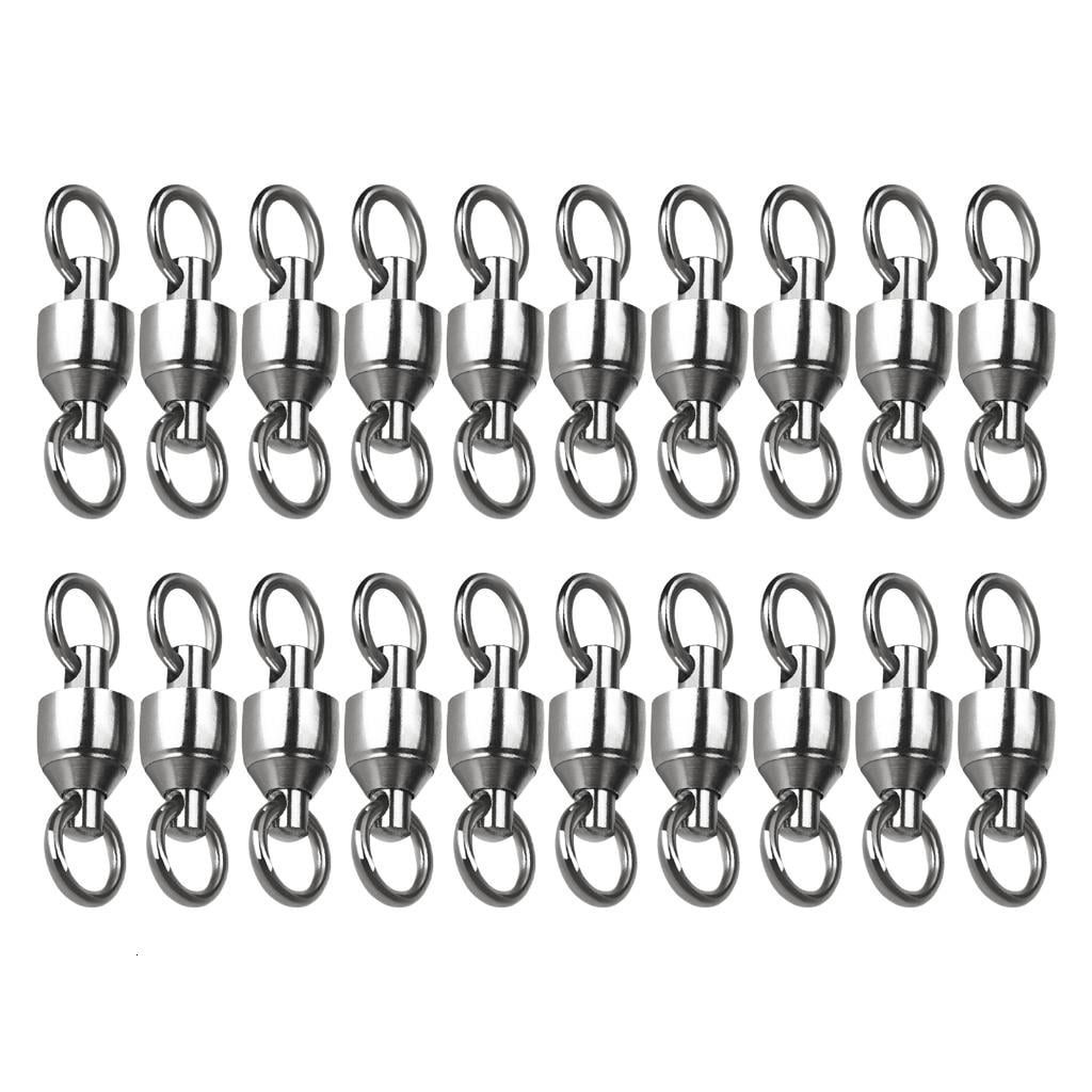 Osdhezcn 20Pcs Stainless Rolling Swivels Bearing Swivels Line Connector ...