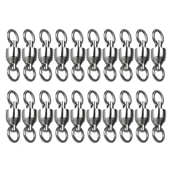 Osdhezcn 20Pcs Stainless Rolling Swivels Bearing Swivels Line Connector ...