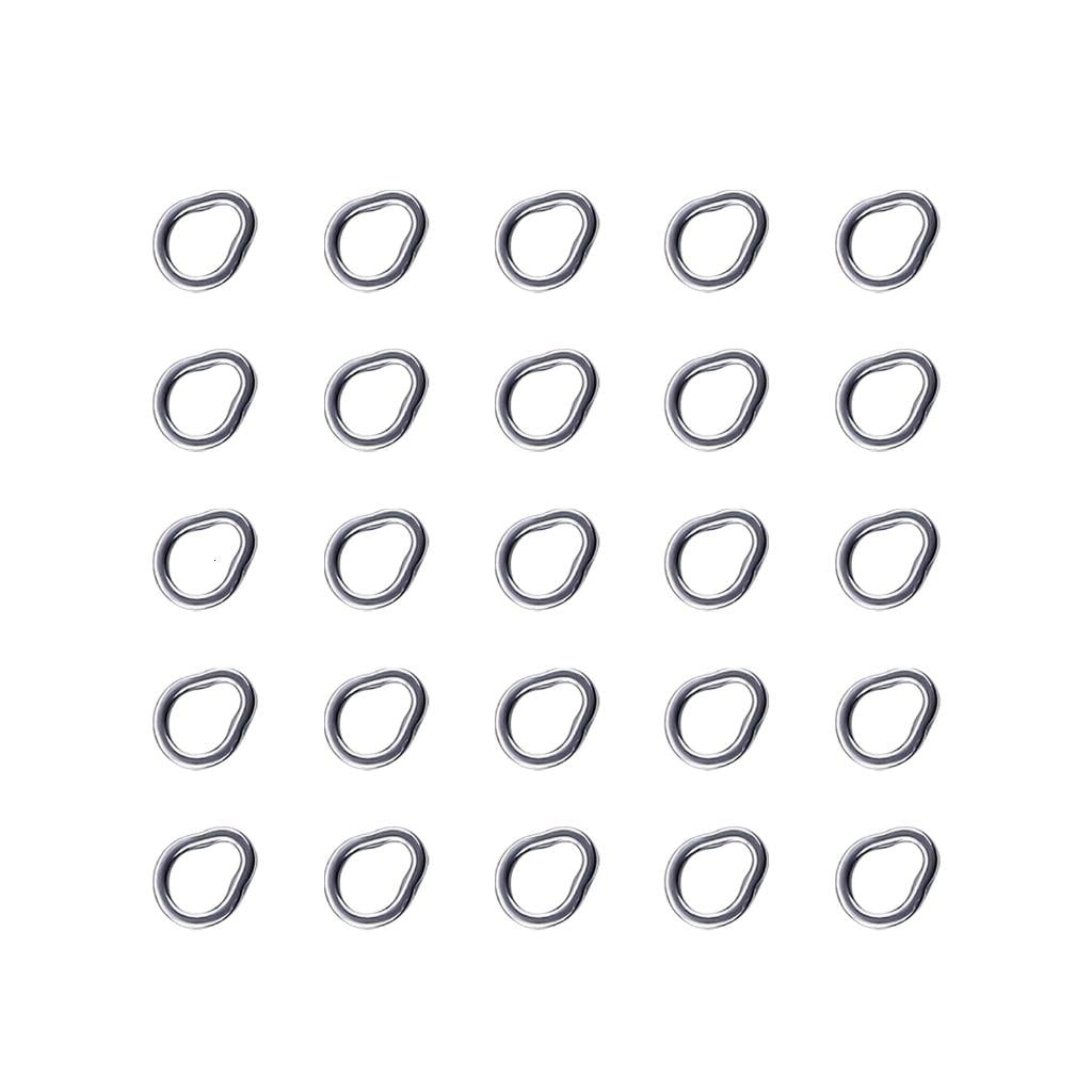 Osdhezcn 25Pcs Pear shape Solid Fishing Rings High Strength Rustproof ...