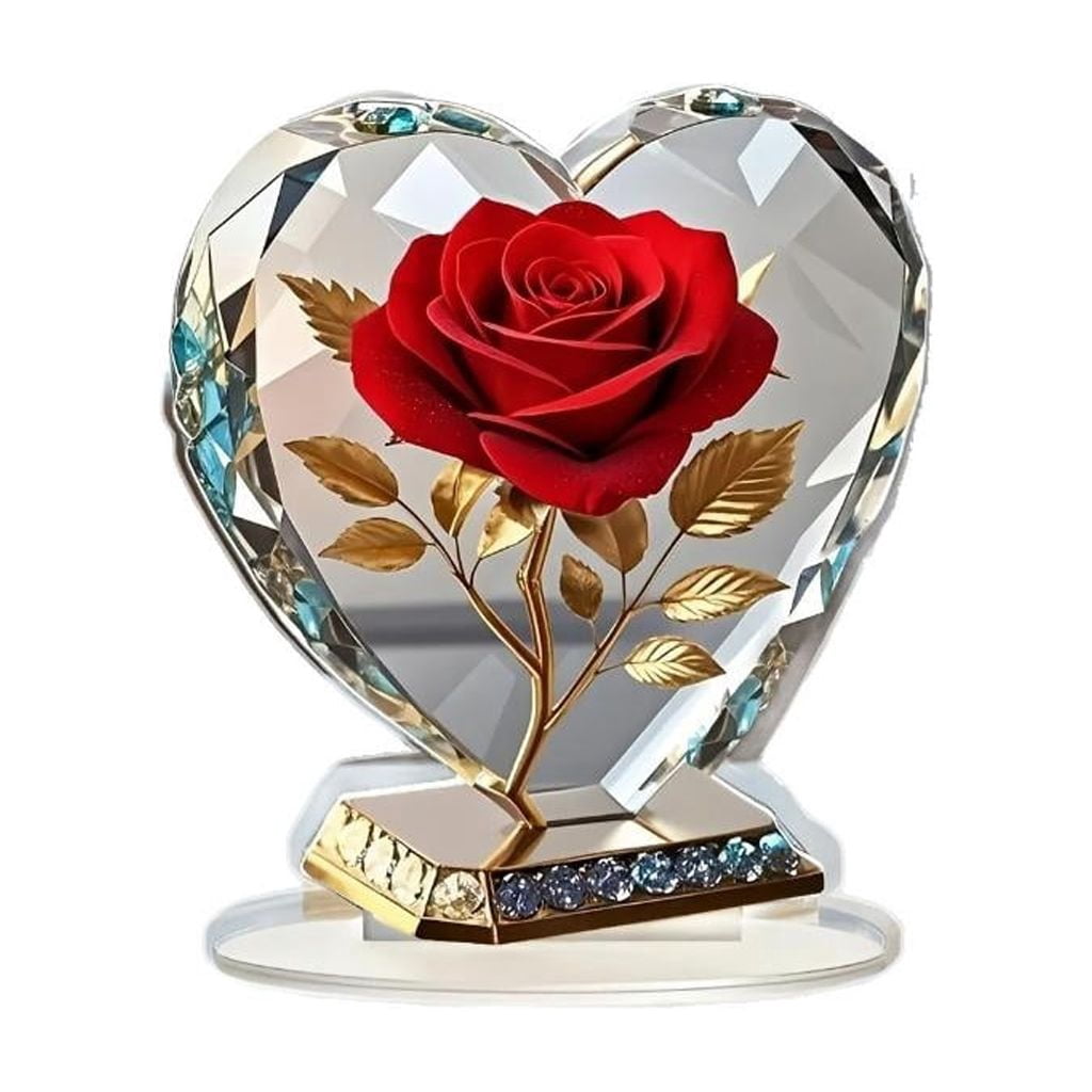Osdhezcn 2D Heart Statues Decorative Ornaments for Living Room,Home ...