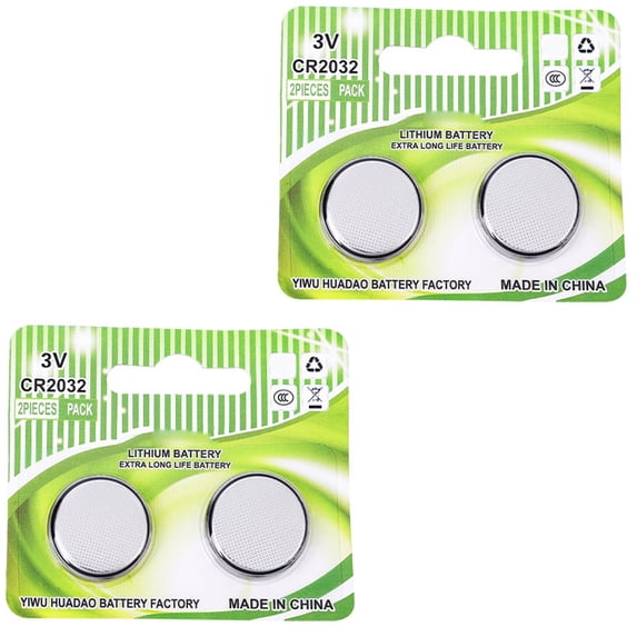 Osdhezcn 2pcs/4pcs CR2032 Lithium Coin Cell 3V Button Batteries ...