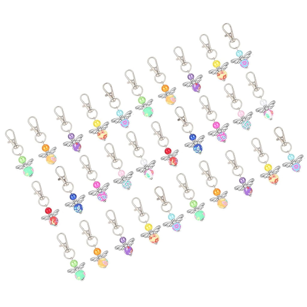 Osdhezcn 30Pcs Blessing Angel Keychain with Keyring for Birthday Baby ...