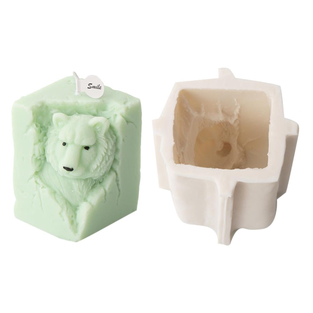 Osdhezcn 3D Animal Candle Mold Resin Epoxy Mould Aromatherapy Making ...