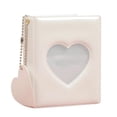 Osdhezcn 3Inch Mini Photo Album Heart Shape Cutout PVC Cover with 32 ...