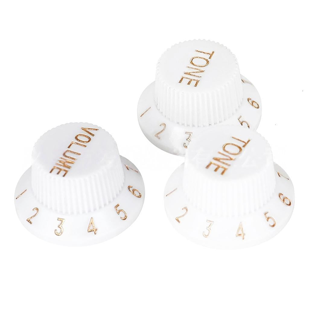 Osdhezcn 3Pcs Guitar Knob Round Volumes Tone Control Knobs Replacement ...