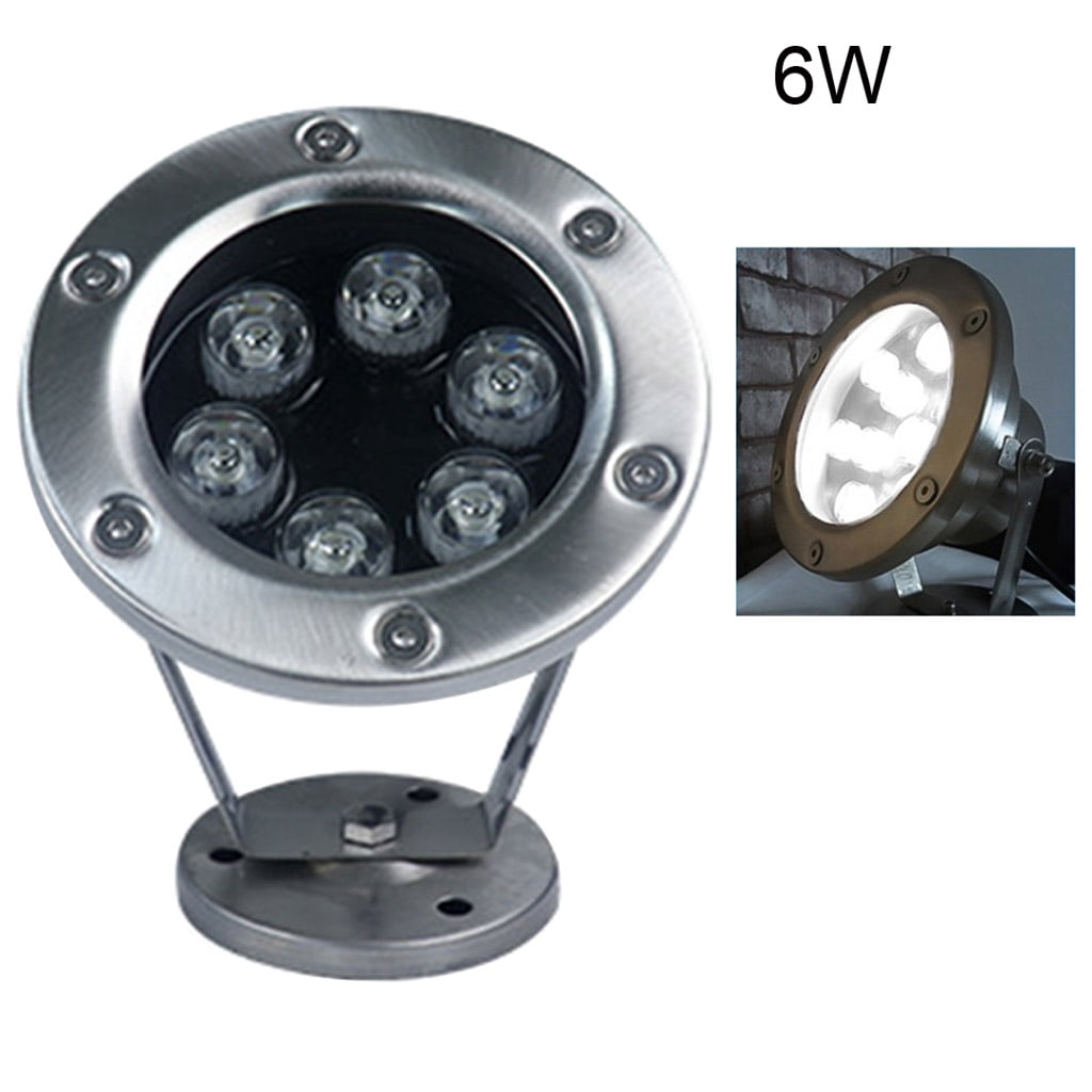 Osdhezcn 3W/6W/9W/12W 12V~24V Stainless Steel LED Fountain Light Color ...