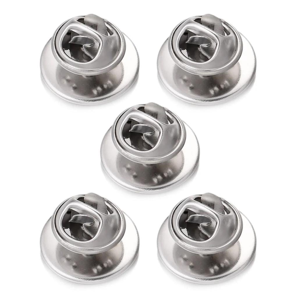 Osdhezcn 5 Pieces Stainless Steel Pin Closures Butterfly Clip for Badge ...