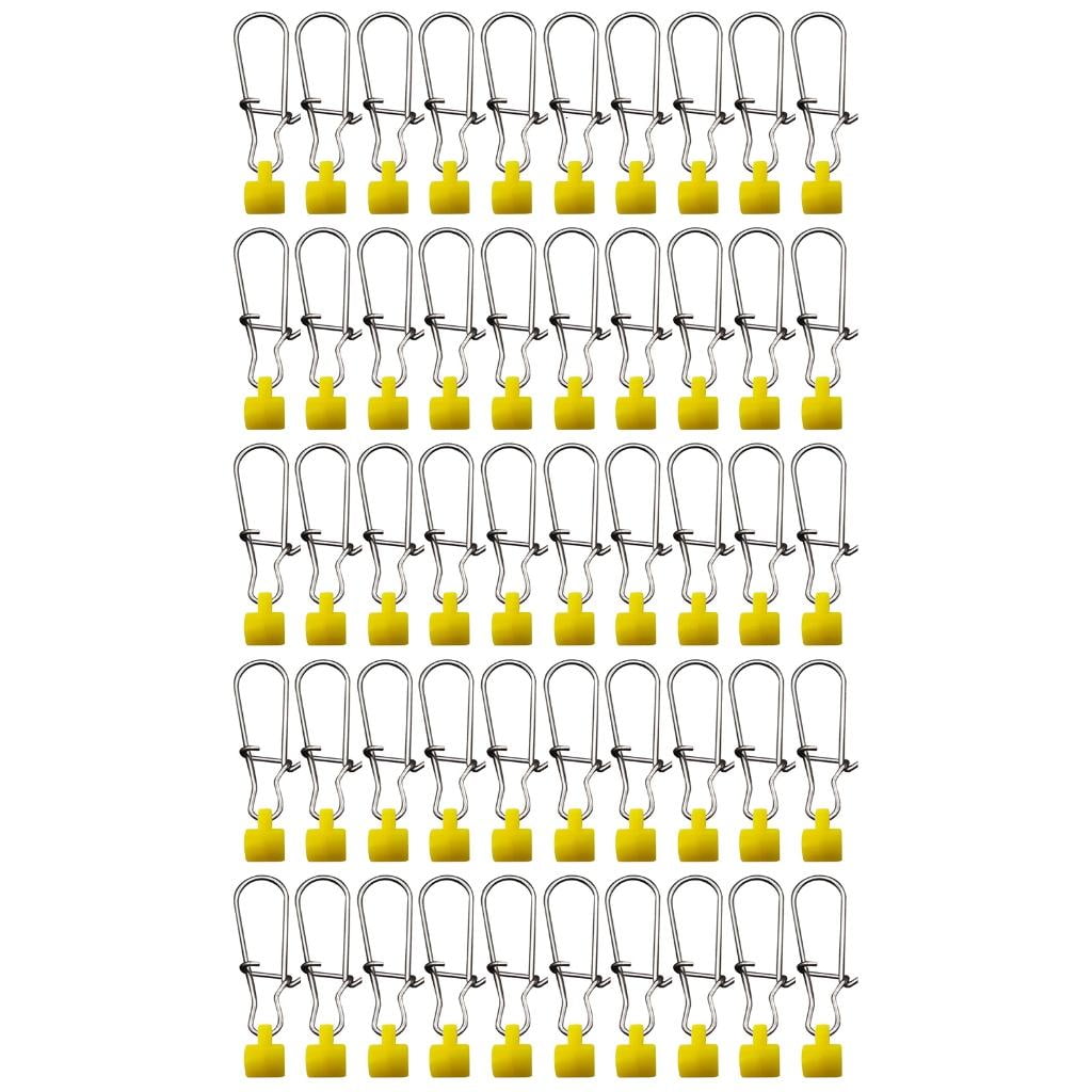 Osdhezcn 50pcs Fishing Clip Sinkers Line Connector Fishing Tackle ...