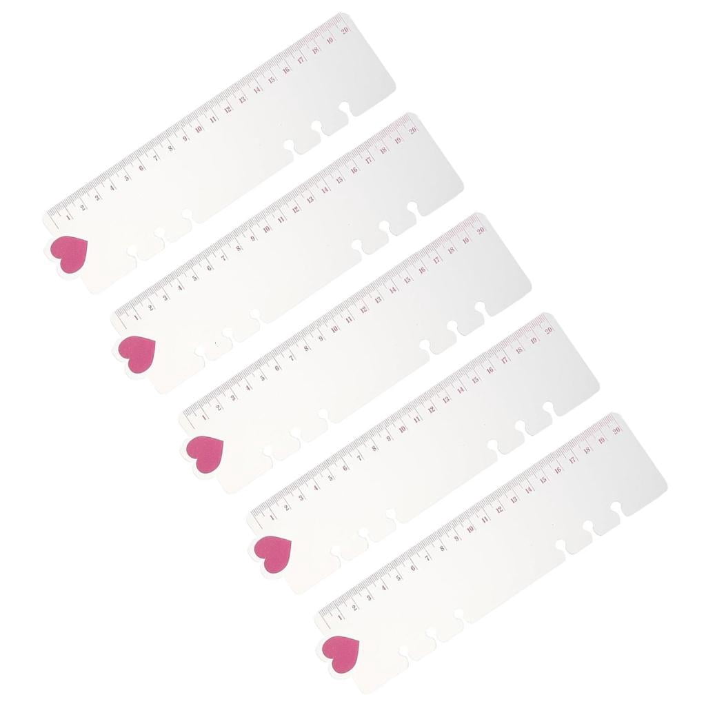 Osdhezcn 5Pcs 6 Hole Pre-Punched Binder Divider with Measuring Ruler ...
