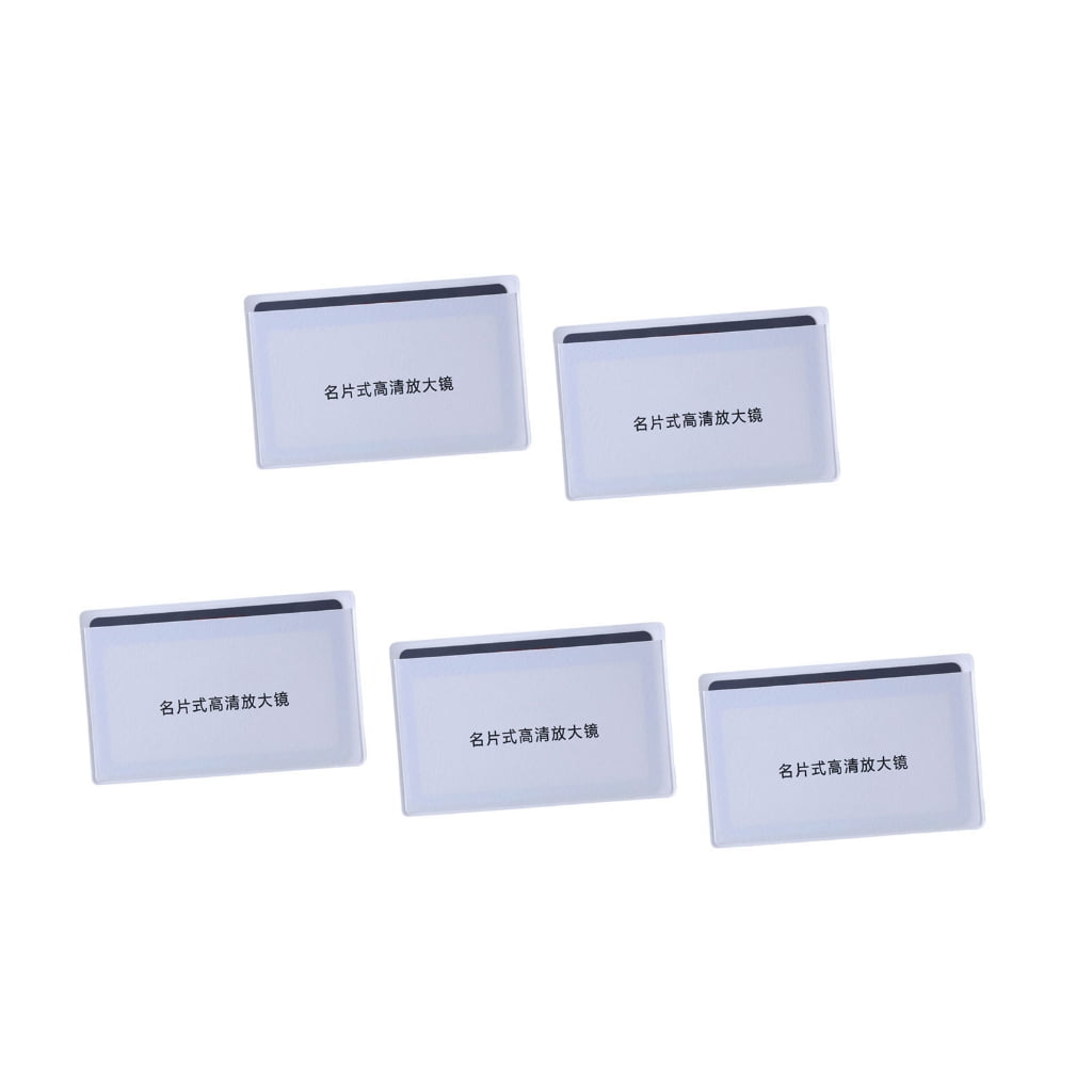 Osdhezcn 5Pcs Pocket Wallet Size 3X Magnifier Lens Credit Card ...