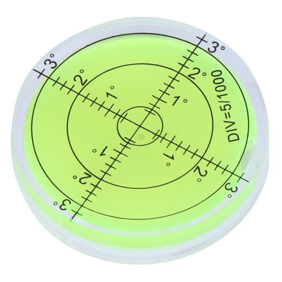 Osdhezcn 60mmx12mm PMMA Bubble Degree Mark Surface Level Round For ...