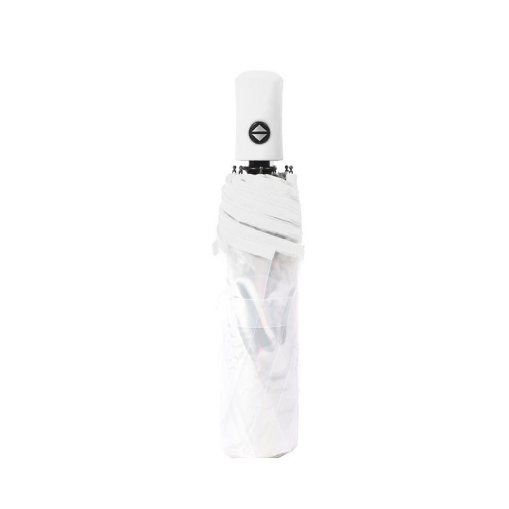 Osdhezcn 8 Ribs Transparent Automatic Open Close Fold Umbrella Clear ...