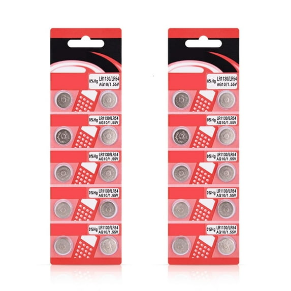 Osdhezcn AG10 1.5V Alkaline Button Batteries Button Coin Cell Batteries ...