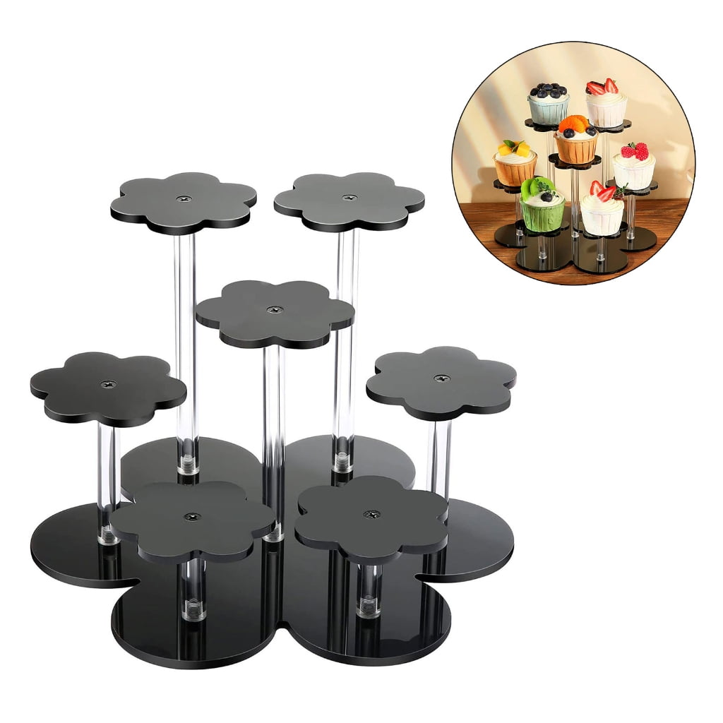 Osdhezcn Acrylic 7-Layer Ladder Display Stand Jewelry Rings Dessert ...