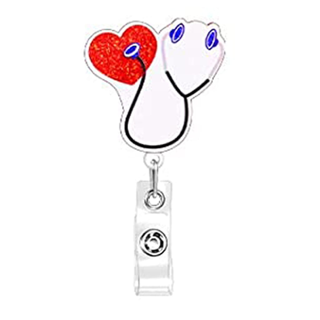 Osdhezcn Acrylic Organ Themed Badge Heart Lung Brain Acrylic Badge Reel ...
