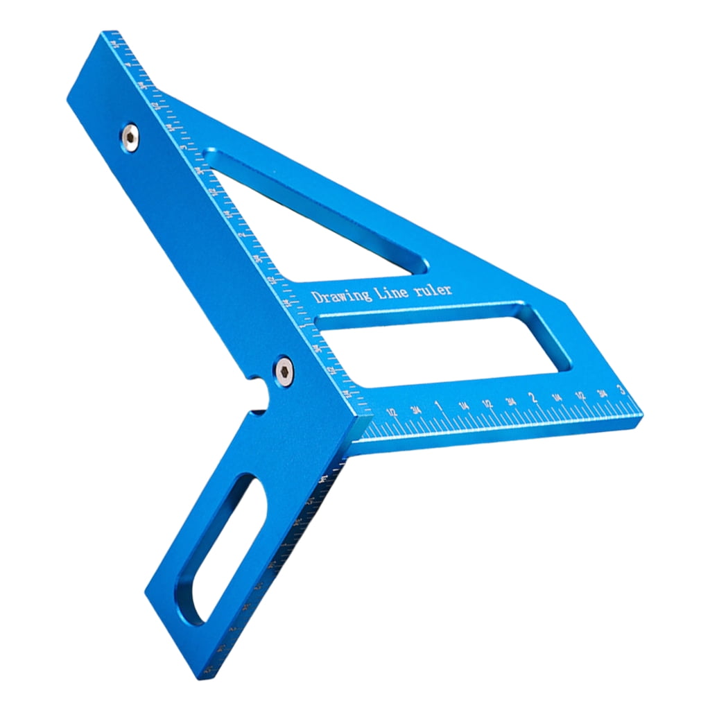 Osdhezcn Adjustable Aluminum Alloy Triangles Ruler for Carpentry ...